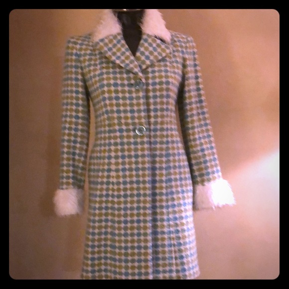Jonathan Michael | Jackets & Coats | Jonathan Michael Polka Dot Wool ...